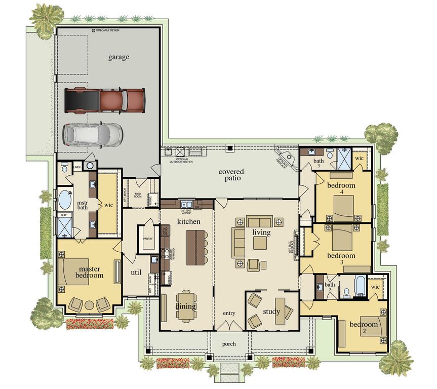 Kennedy 3 Car Side Entry Garage - Eagle Heights - Salado, TX | Trulia