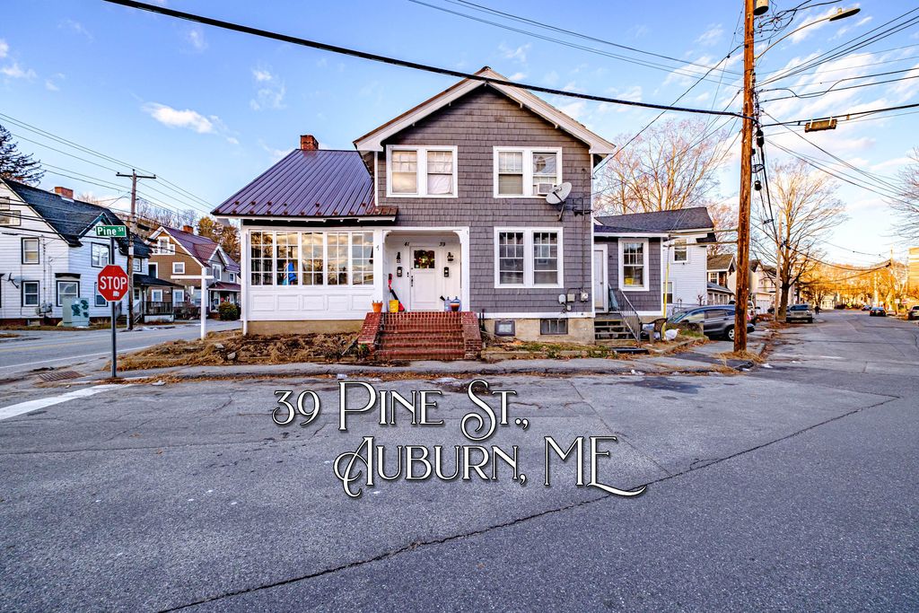 39 Pine Street, Auburn, ME 04210 - See Est. Value, Schools & More